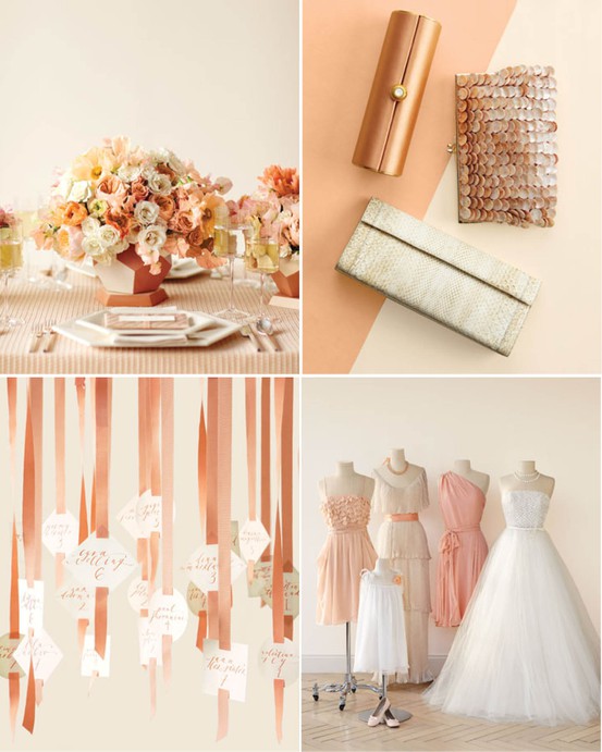 Pink And Creme Wedding With Colors